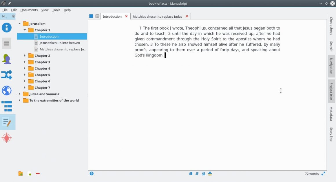 Open source novel writing software: free the author within - OSJournal